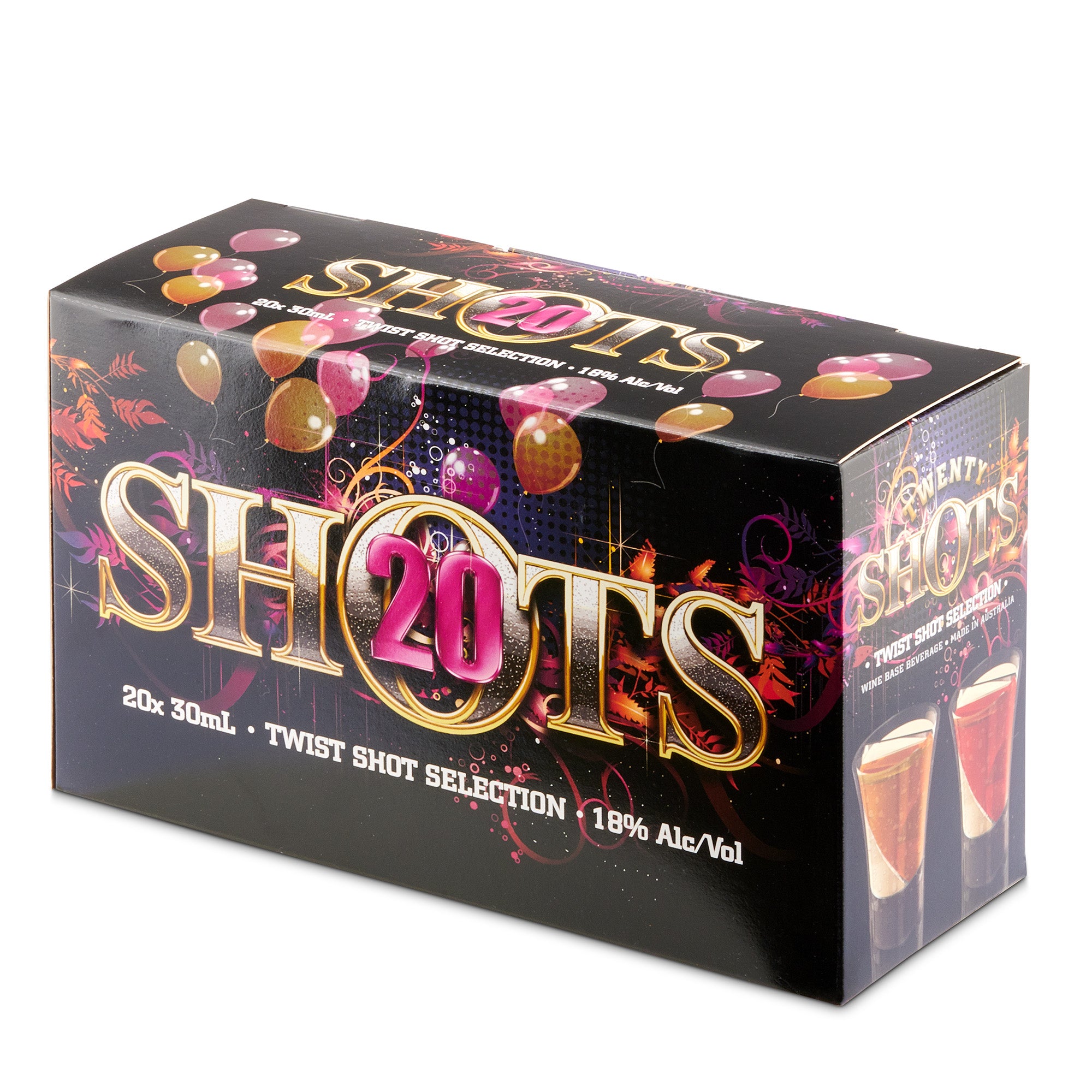 20 Shots Box, Alcohol Shot Bucket – Platinum Liquor